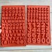 Set of Mini Letter Alphabet and Number Silicone Chocolate Mold - Etsy