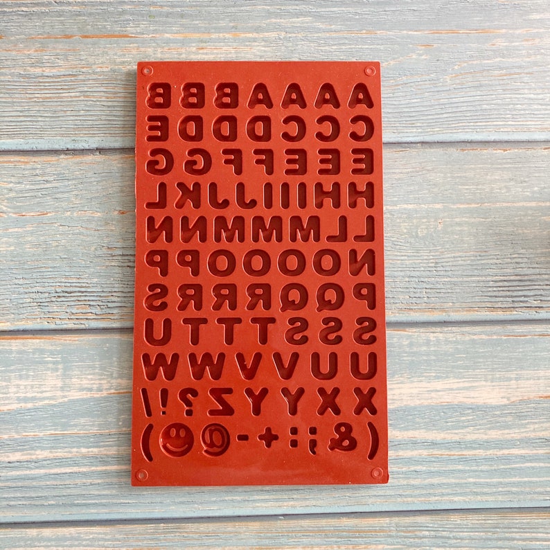 Set of Mini Letter Alphabet and Number Silicone Chocolate Mold - Etsy
