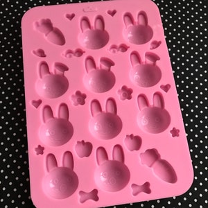 Bunny Molds Chocolate Mold Rabbit Soap Mold Silicone Molds Bunny Mold ...