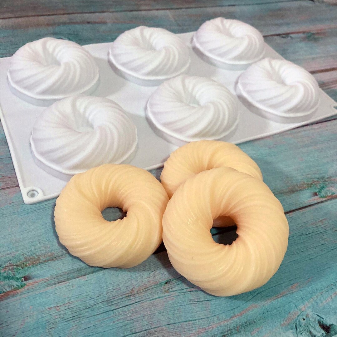 6 Cavities Donut/doughnut Circle Silicone Mold Circle Soap Mold ...