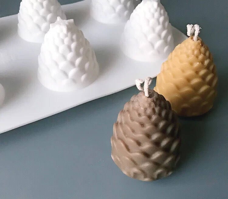 8 Cavities Pine Cones Silicone Soap Mold Pine Cone Candle Mold - Etsy