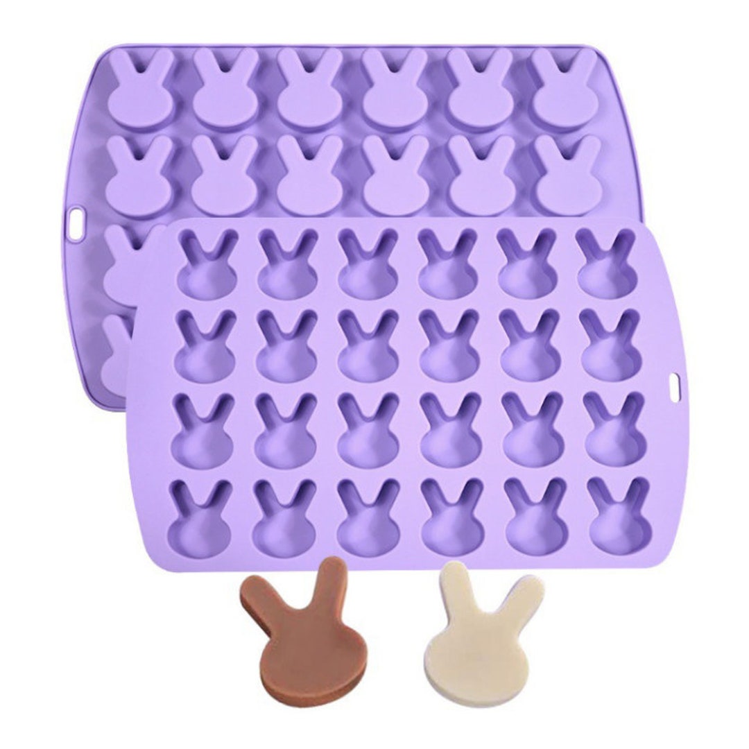 24 Cavities Bunny Ears Mini Rabbit Ears Silicone Soap Mold Bunny Soap ...