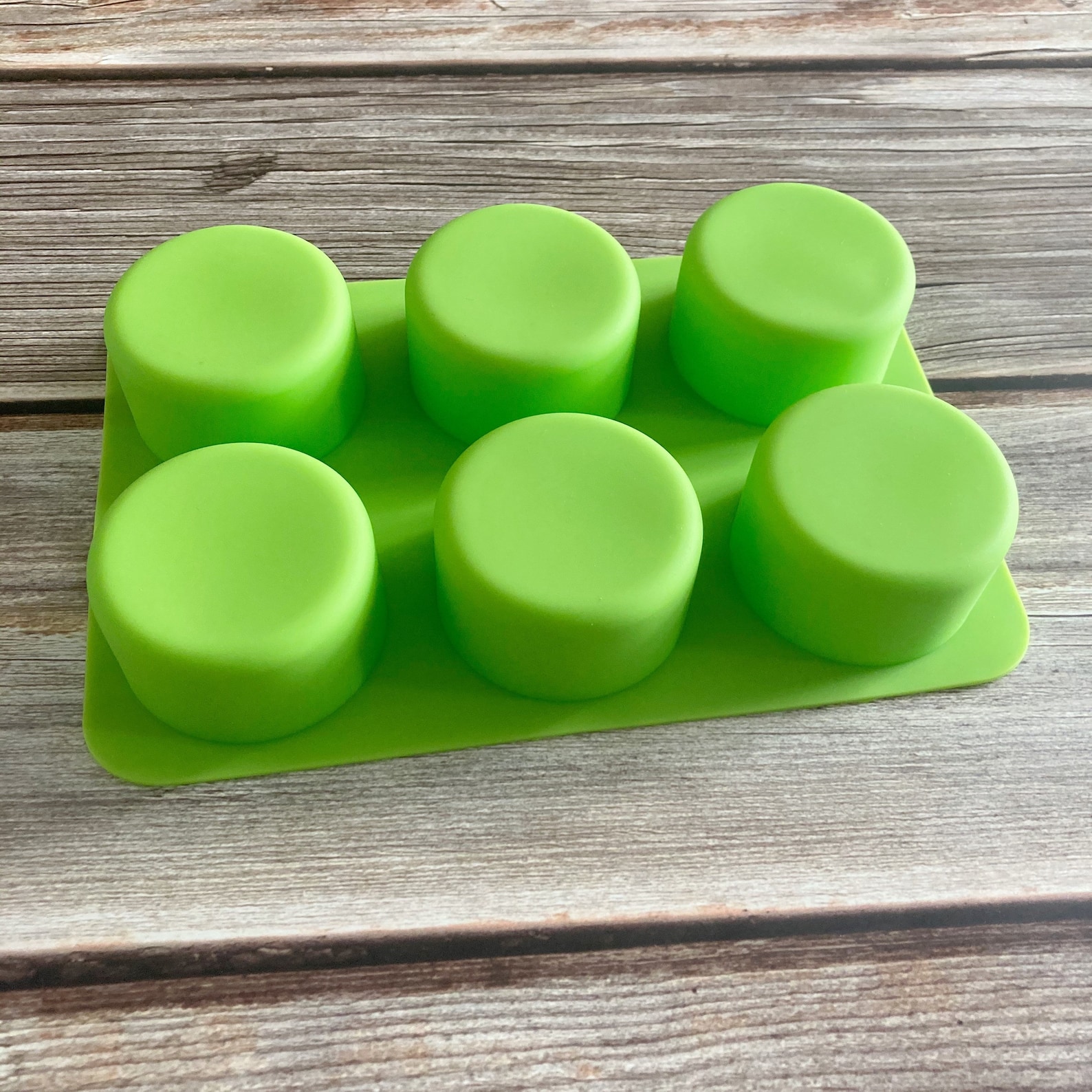 6 Cavities Circle Silicone Soap Mold Circle Soap Mold Silicone Molds ...