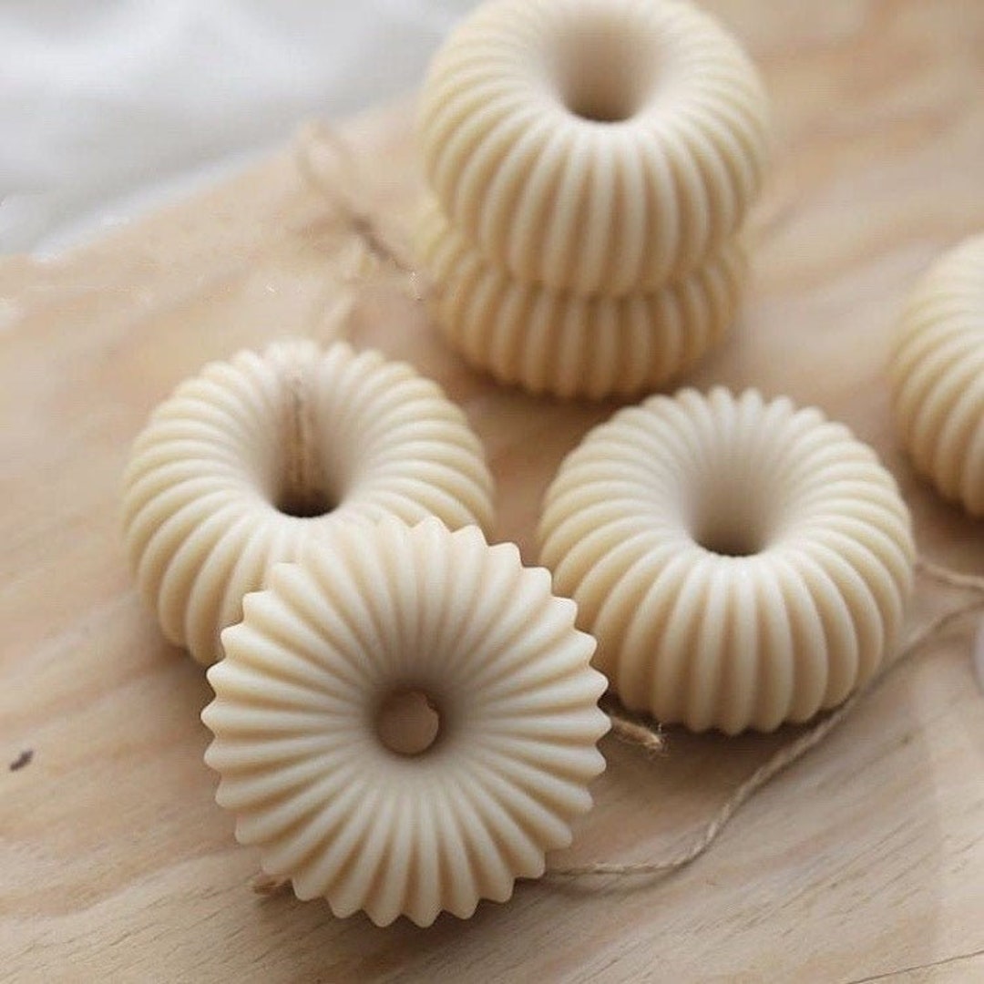 6 Cavities Strip Circle Silicone Soap Mold Circle Soap Mold Silicone ...