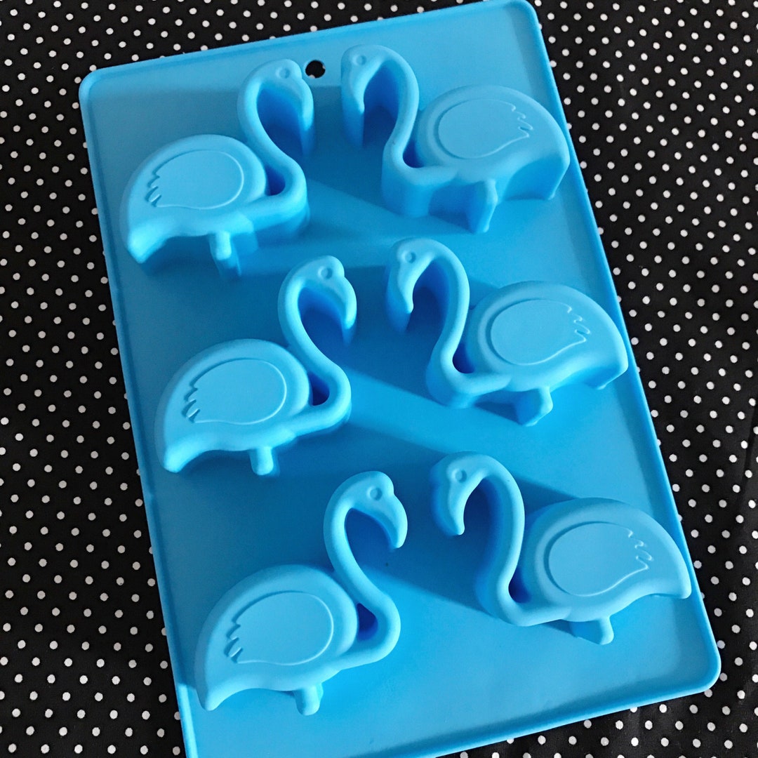 6 Cavities Flamingo Silicone Soap Mold Flamingo Soap Mold Silicone ...