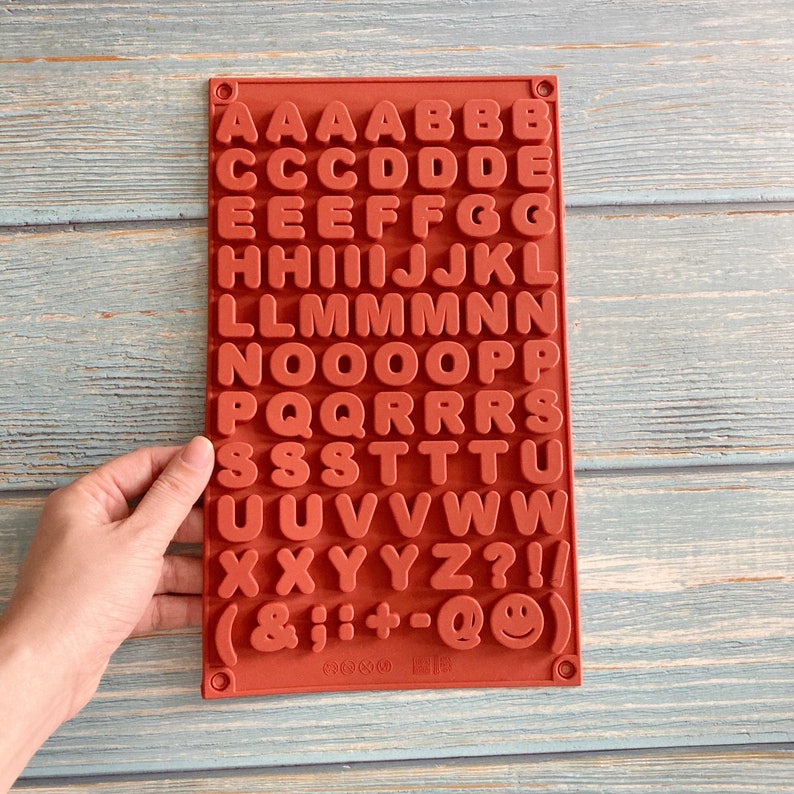 Set of Mini Letter Alphabet and Number Silicone Chocolate Mold - Etsy