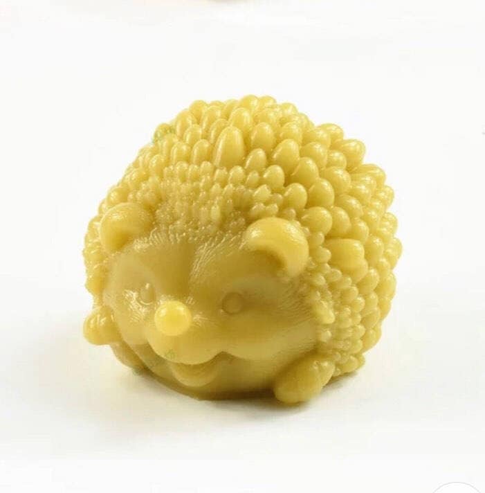 3D Hedgehog Silicone Soap Mold Soap Mold Silicone Molds Hedgehog Candle ...