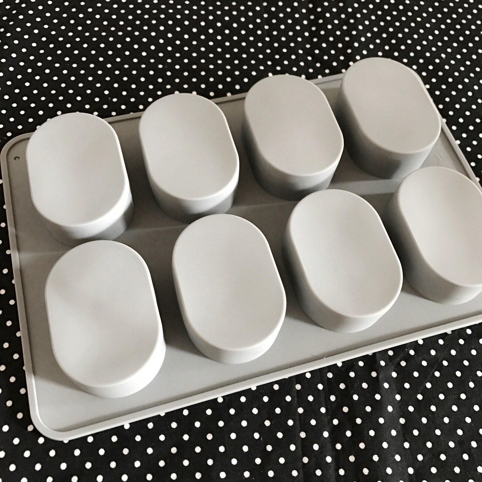 8 Cavities Oval Silicone Soap Mold Oval Soap Mold Silicone Etsy