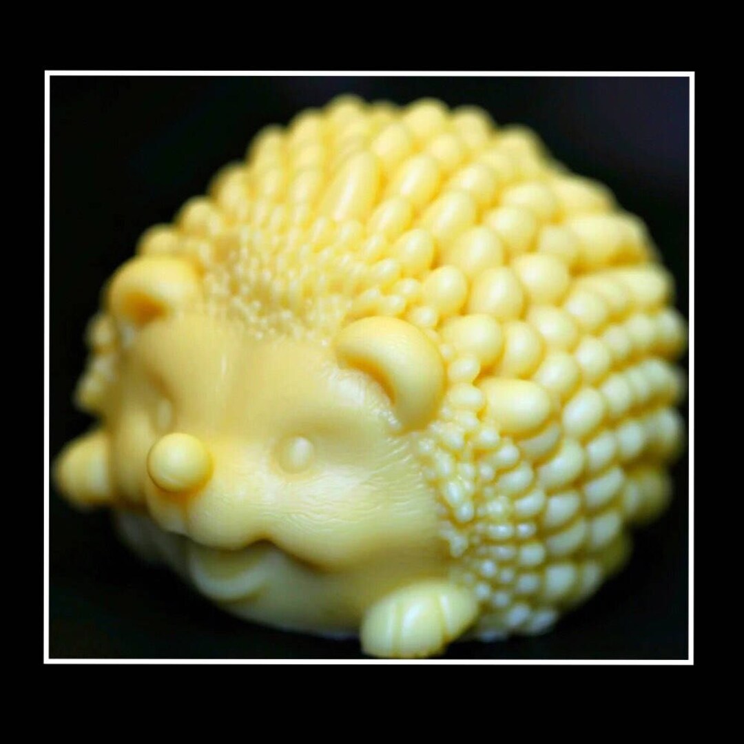 3D Hedgehog Silicone Soap Mold Soap Mold Silicone Molds Hedgehog Candle ...