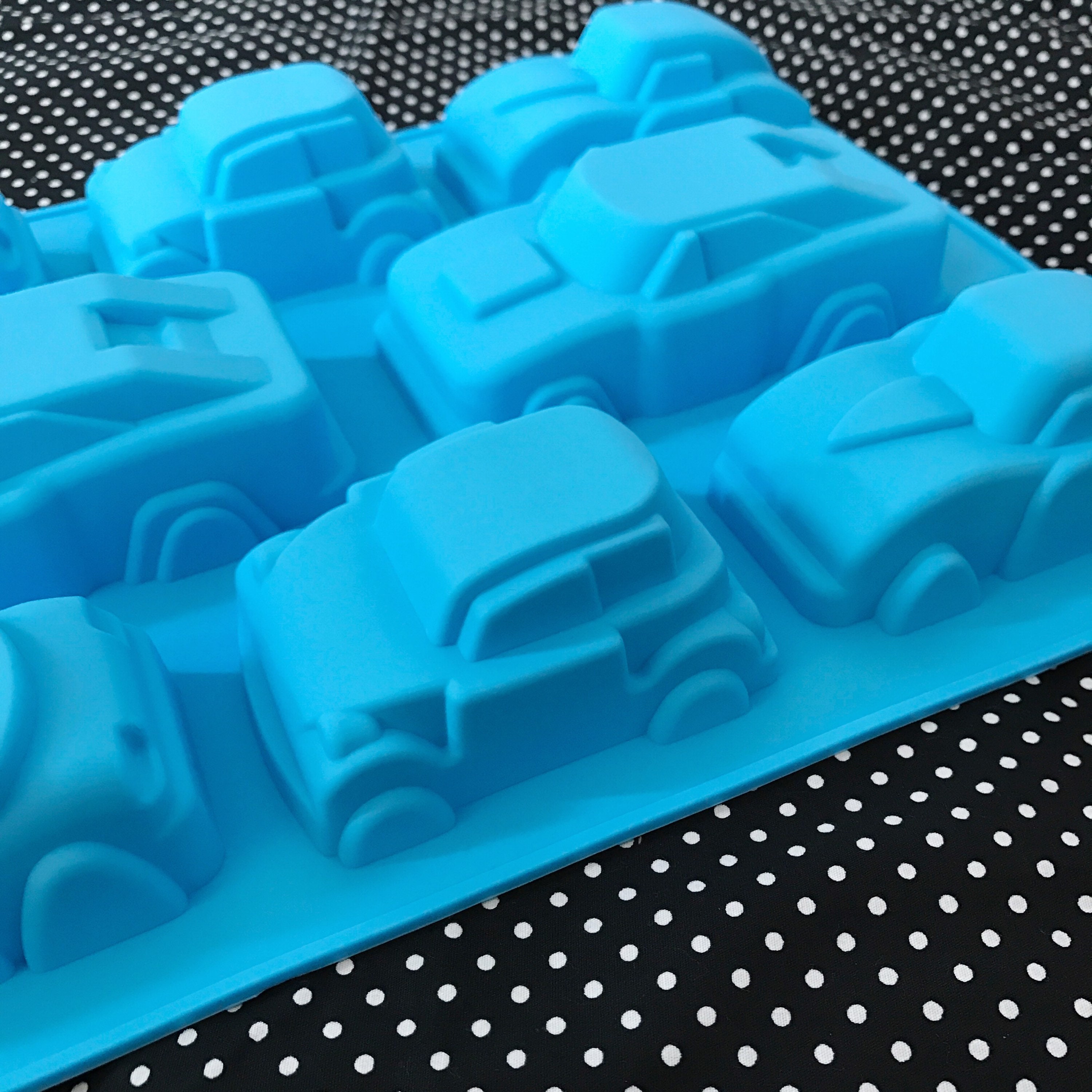 8 Cavities Large Car Silicone Soap Mold Trains Soap Mold - Etsy