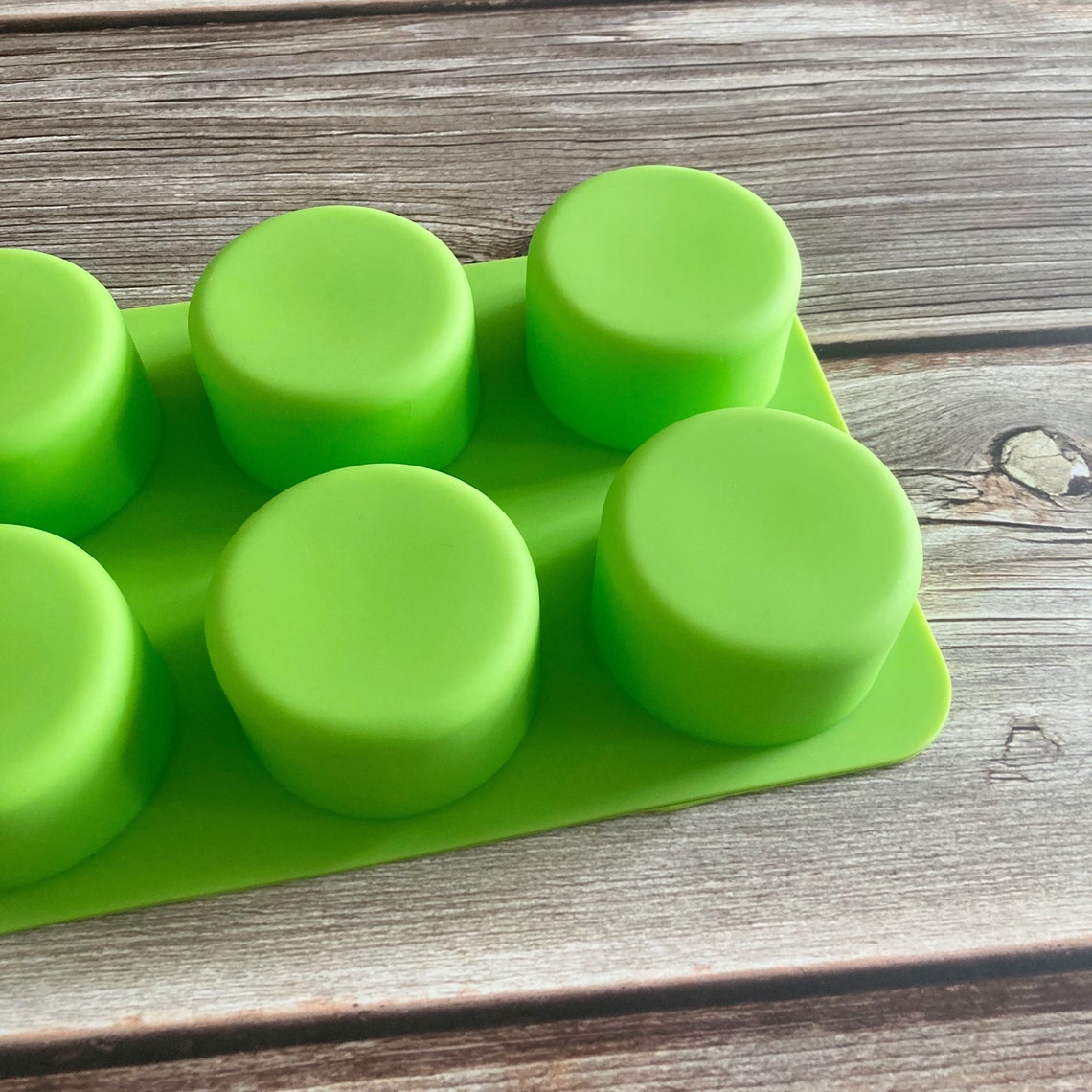 6 Cavities Circle Silicone Soap Mold Circle Soap Mold Silicone Molds ...