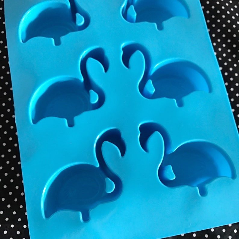 6 Cavities Flamingo Silicone Soap Mold Flamingo Soap Mold Silicone ...
