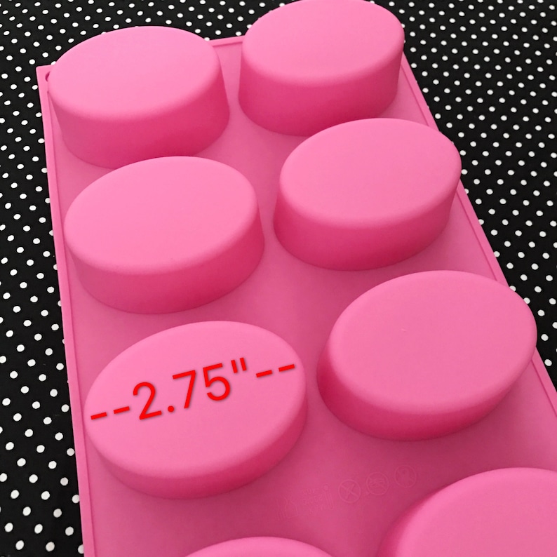 8 Cavities Oval Silicone Soap Mold Oval Soap Mold Silicone Etsy