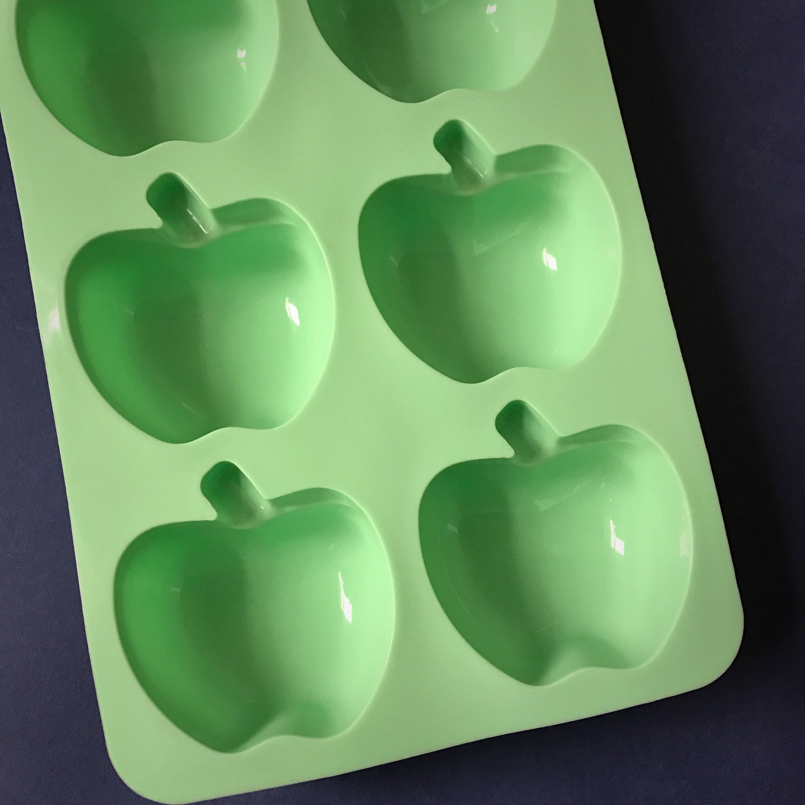 6 Cavities Apple Silicone Soap Mold Apple Soap Mold Silicone | Etsy
