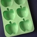 6 Cavities Apple Silicone Soap Mold Apple Soap Mold Silicone Molds ...