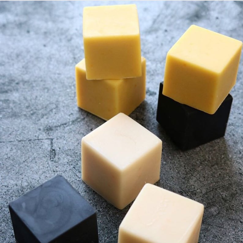 8 Cavities 2x2x2 Inch Cube Silicone Soap Mold Square Soap Mold Silicone ...