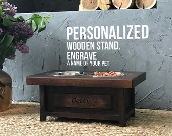 Rustic Dog Bowl | Etsy