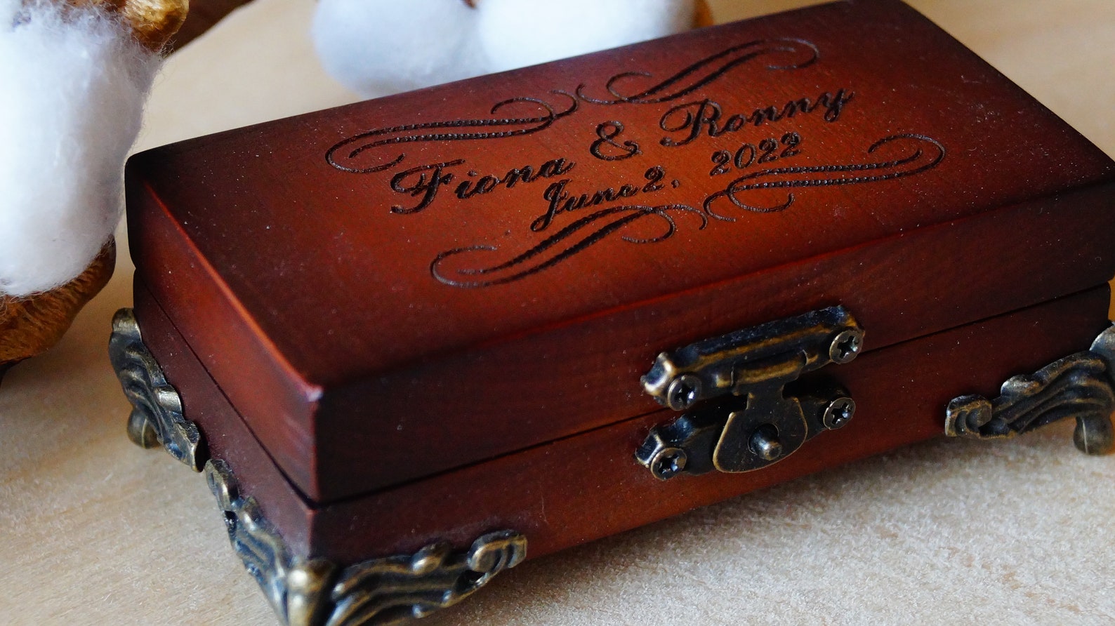 Wedding Ring Box Custom Ring Box Rustic Ring Box Wood Ring - Etsy