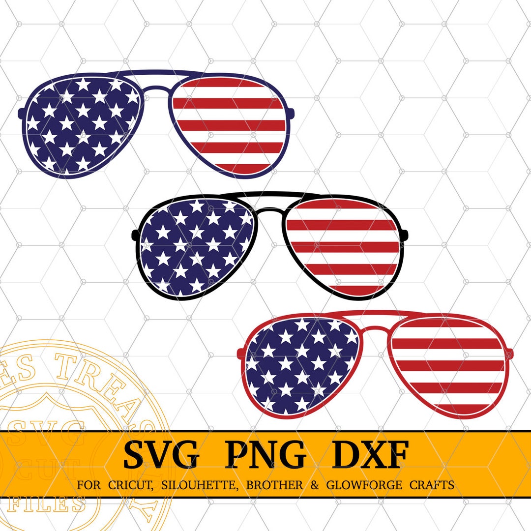 Patriotic American Glasses Svg, July 4th Svg, Independence Day Svg, 4th ...