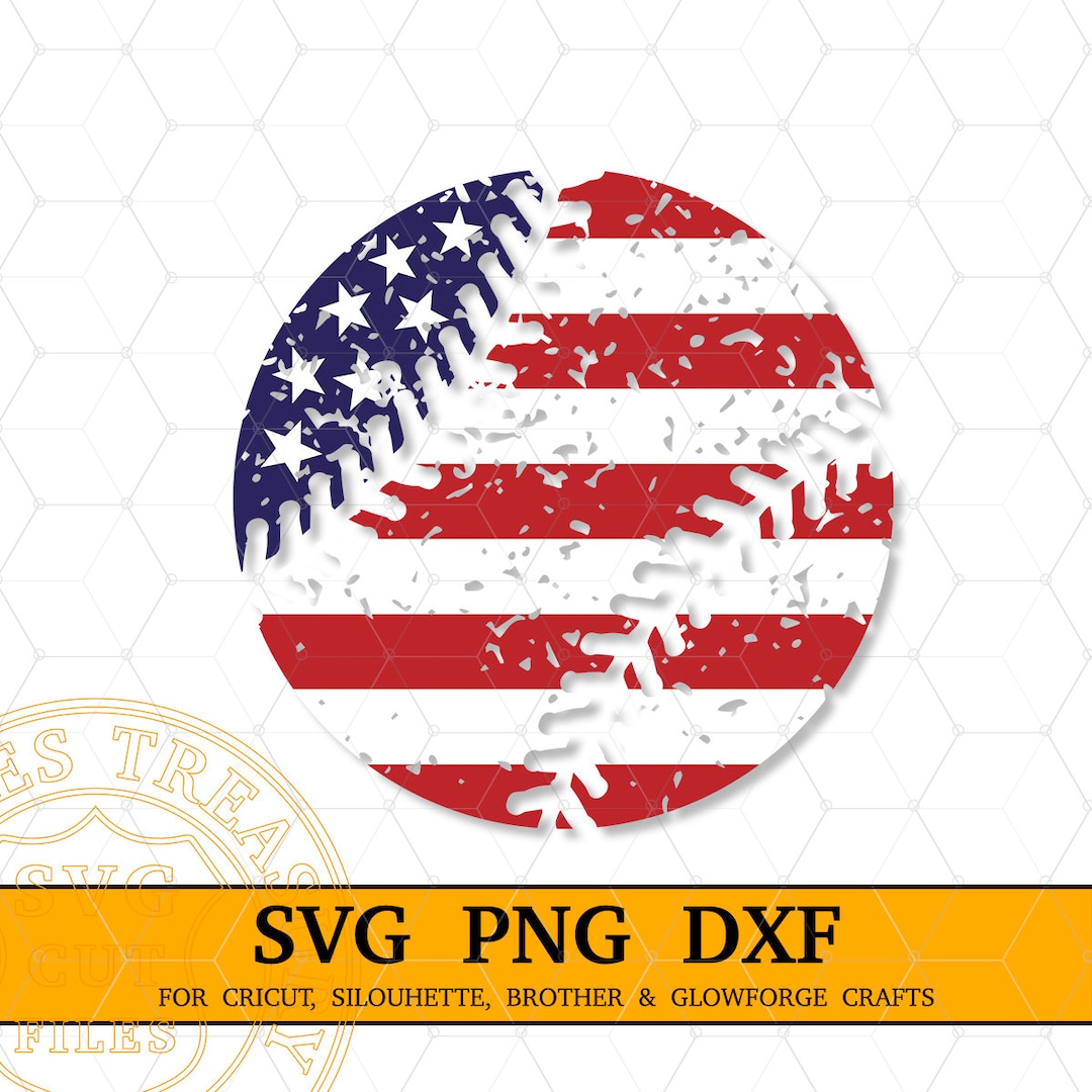 Distressed Baseball Svg American Flag Grunge Baseball Ball Svg Baseball ...