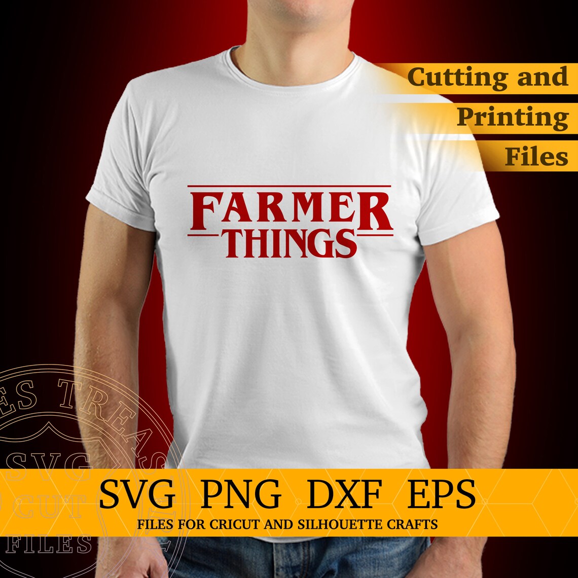 Farmer Svg Farmer Things Svg Png Dxf Eps Cutting and Printing - Etsy