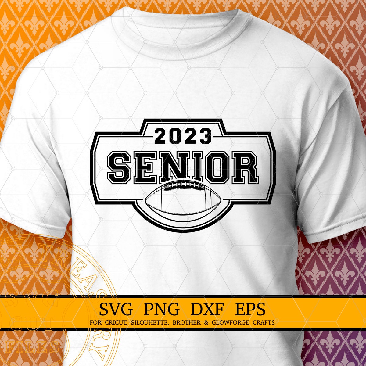 Graduation Senior 2023 Football Svg, Class of 2023 Graduation Shirt SVG ...