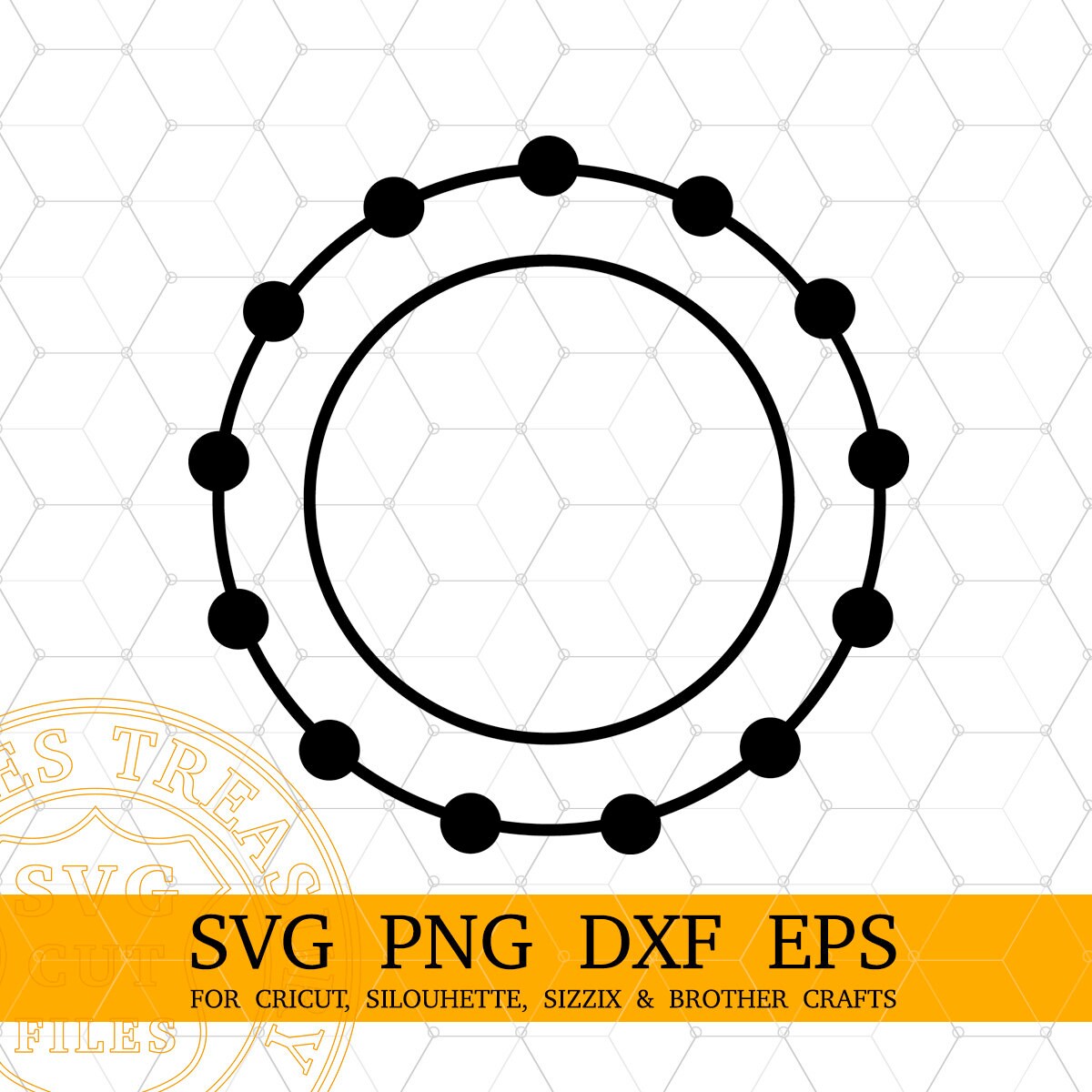 Craft Supplies & Tools MD718,Digital Download Circle Monogram Frames ...