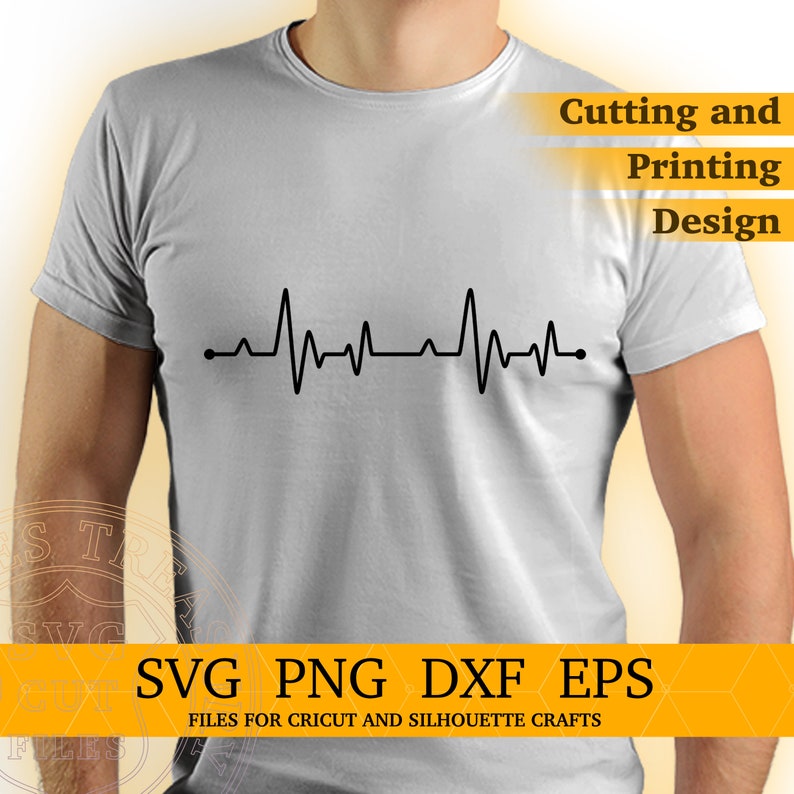 Heartbeat Svg Png Files for Cricut Cardiogram Svg Silhouette - Etsy