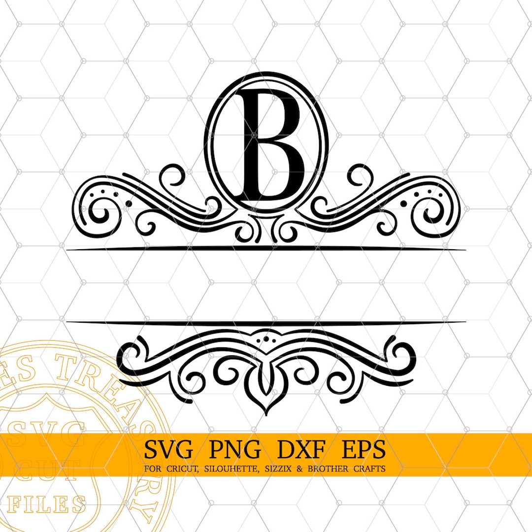 Split Letter B Monogram Svg, Fancy Flourish Letter Svg, Split Last Name ... Split Letter B Monogram Svg, Fancy Flourish Letter Svg, Split Last Name ...