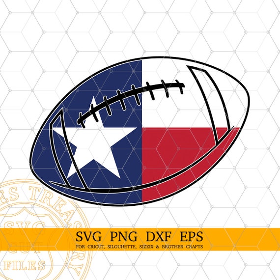 Texas Flag Football Ball Printable Shirt Design Svg Png Dxf - Etsy