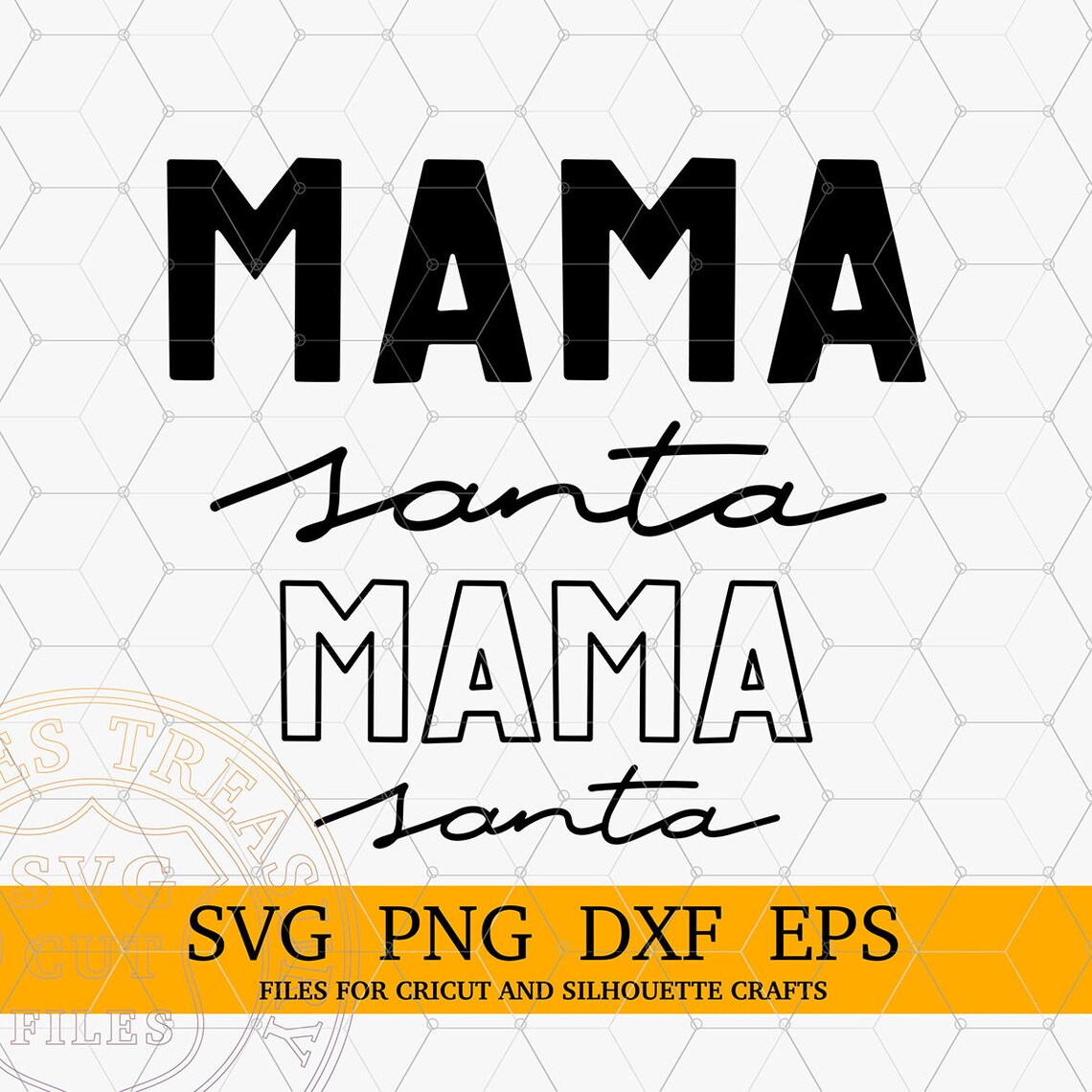 Mama Santa SVG Png Dxf Eps Files Christmas Svg Christmas - Etsy