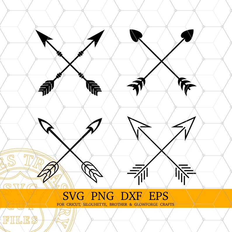 Arrows Svg Png Dxf Crossed Arrows Svg Crossing Tribal - Etsy
