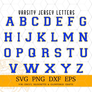 Varsity Font SVG, Varsity Alphabet, Sports Font, School Font, Digital ...