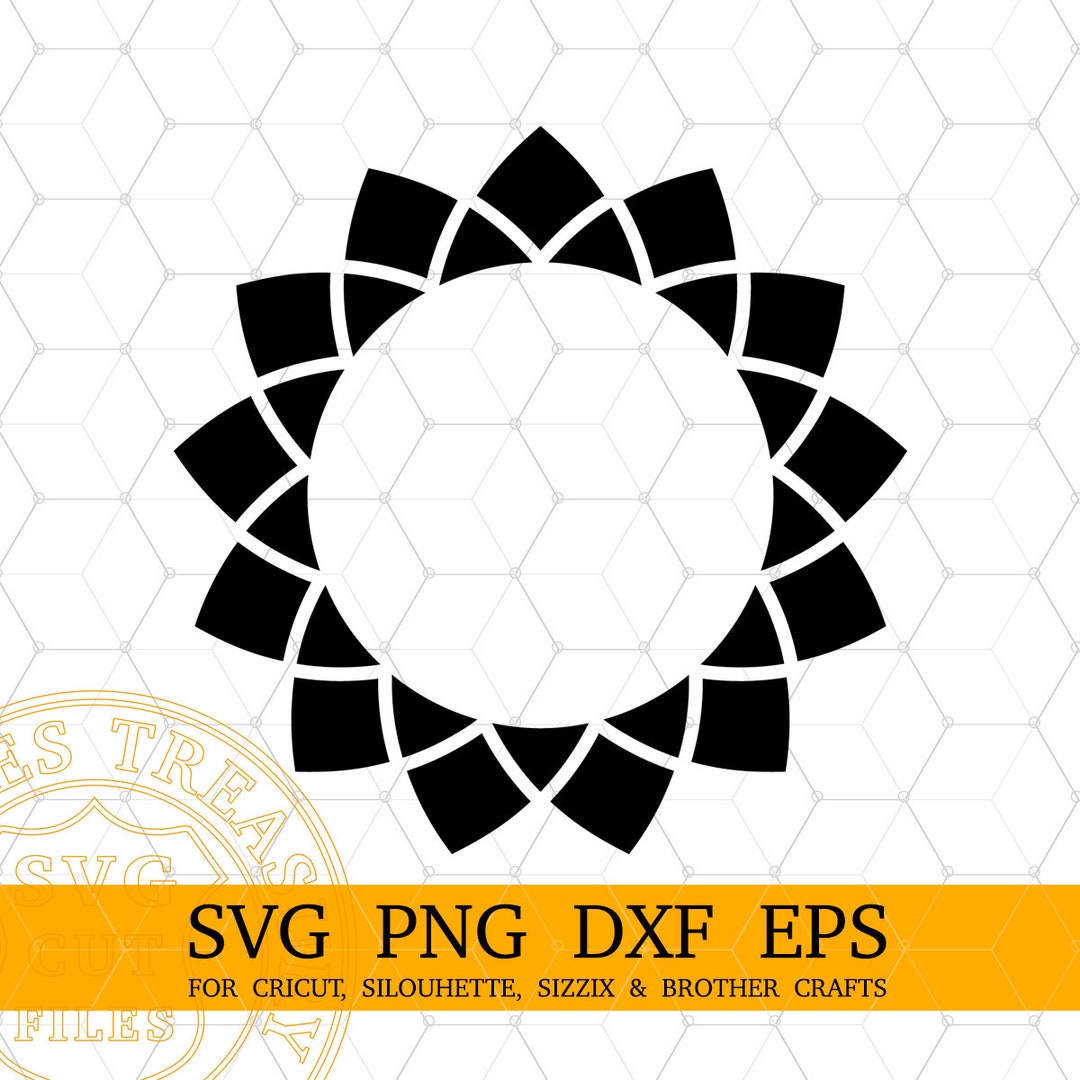 Circle Monogram Frames Svg Png Dxf Eps Cut Files for Cricut and ...