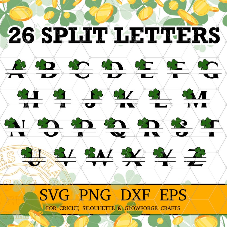 St Patricks Day Monogram Font Alphabet Letter "r" Svg, Shamrock ...