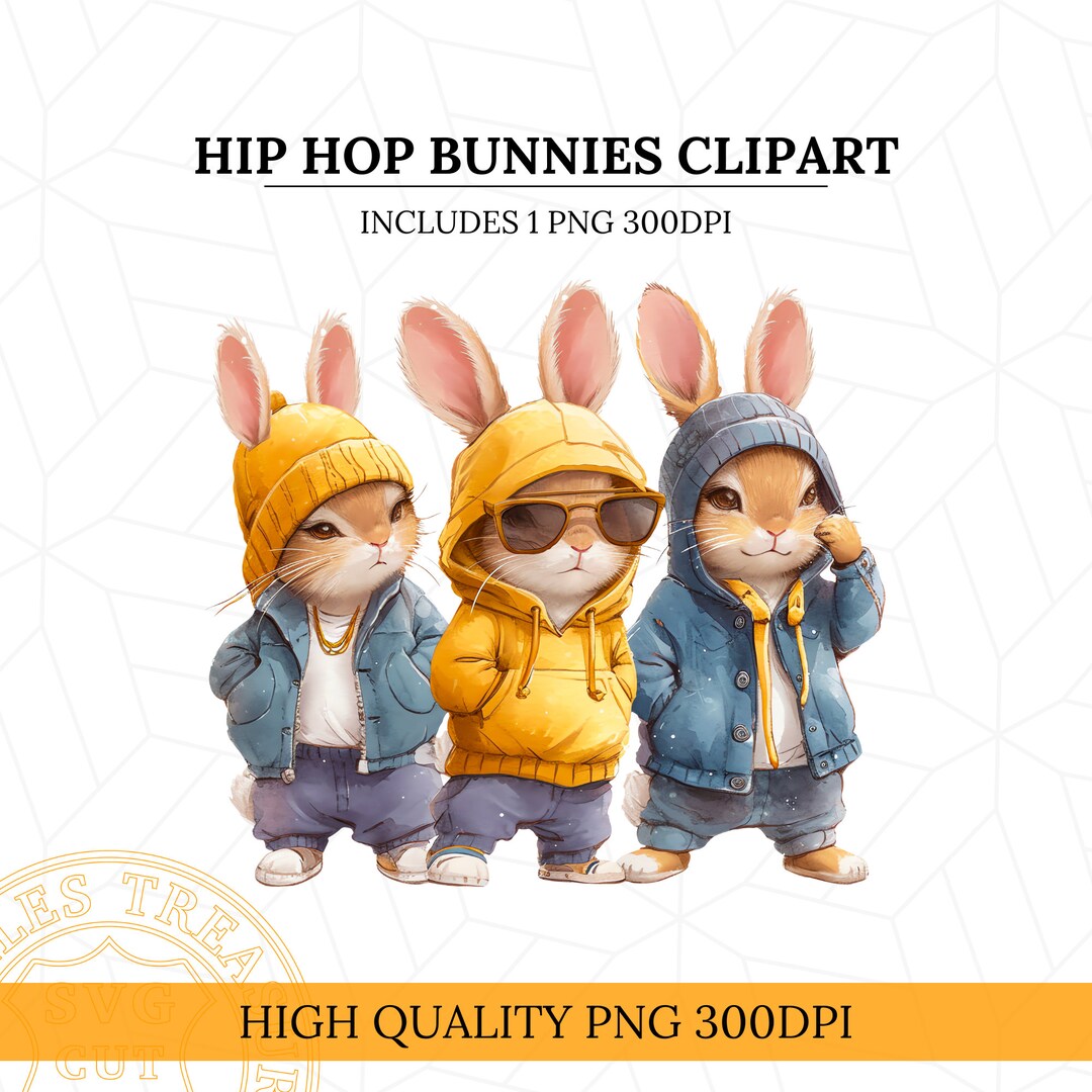 Easter Bunnies Watercolor Png Clipart, Bunny Watercolor Clip Art, Hip ...