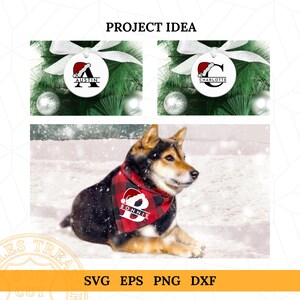 Santa Hat Monogram Svg Files, Christmas Alphabet Letters, Santa Hat ...