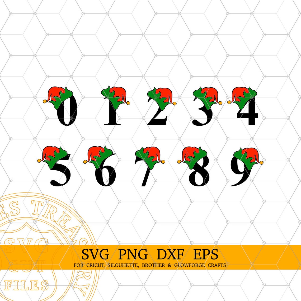 Elf Hat Letters Monogram Svg Files Christmas Alphabet Png - Etsy