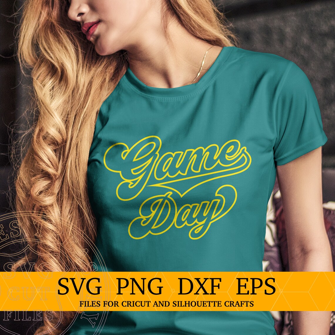 Game Day Shirt Outline Design Svg Png Dxf Files Sports Svg - Etsy