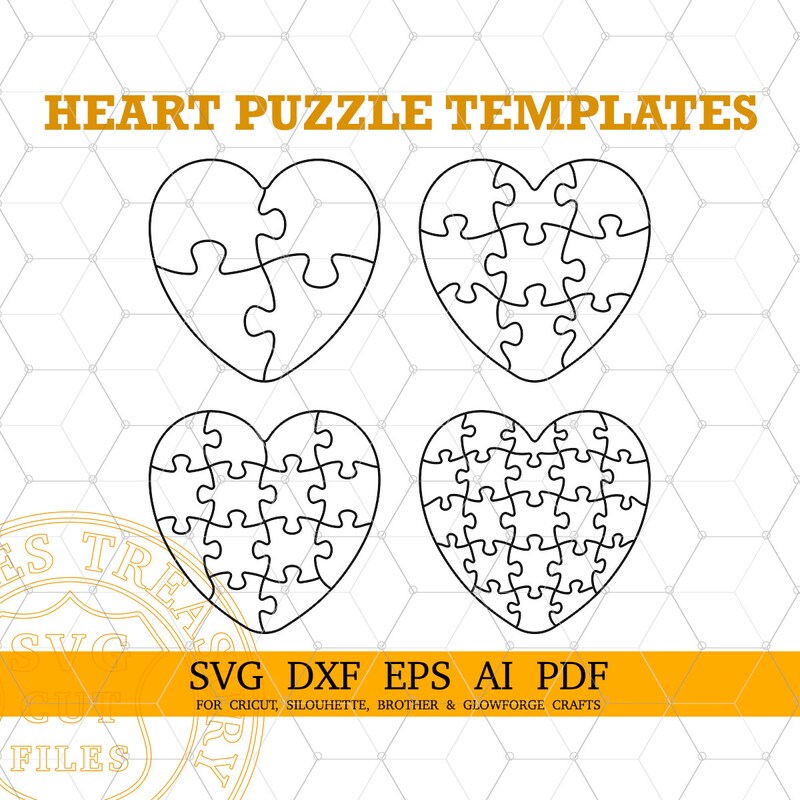 Heart Shaped Puzzle - Etsy