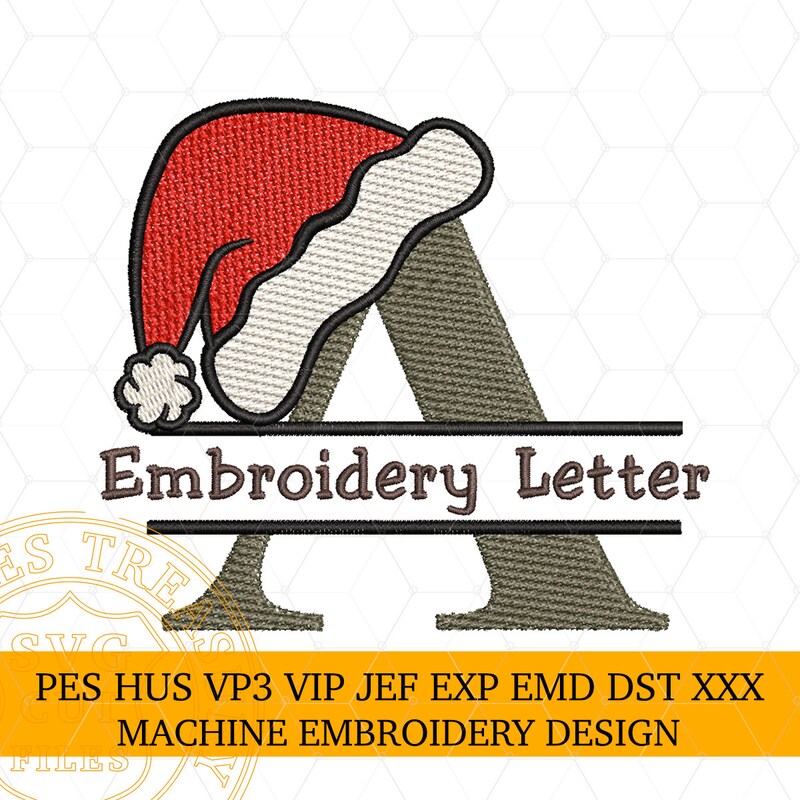 Santa Hat Embroidery - Etsy