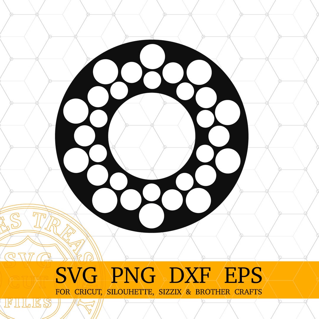 Circle Monogram Frames Svg Png Dxf Eps Cut Files for Cricut and ...
