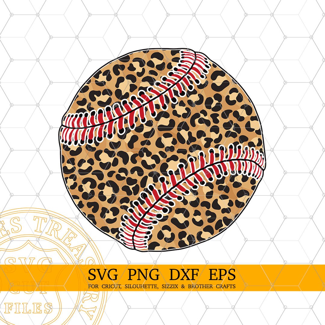 Baseball Svg, Leopard Print Baseball Ball Svg, Sublimation Png Design ...