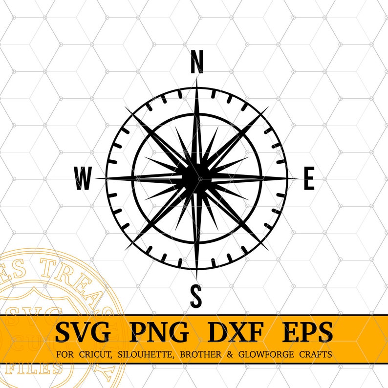 Camper Compass Svg Png Cutting Files Simple Compass Svg - Etsy