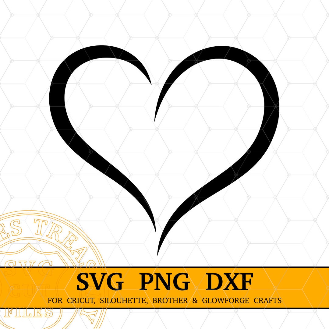 Open Heart Svg, Png, Dxf Instant Digital Downloads - Etsy UK