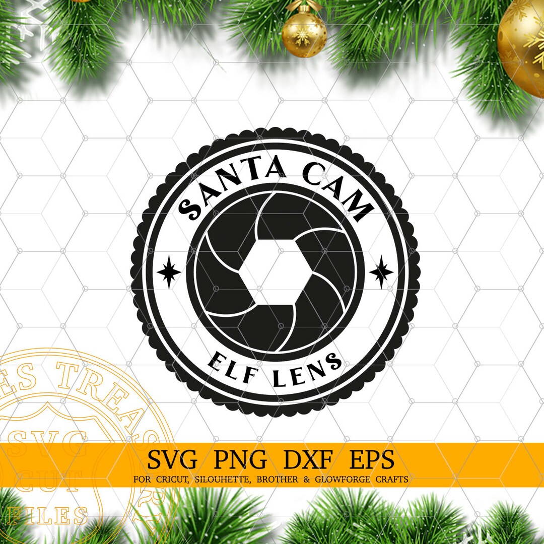 Santa Cam Svg Christmas Camera Lens Svg Santa Camera Svg, Christmas Svg ...