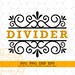 Divider Svg, Monogram Svg, Floral Family Sign Svg, Split Monogram Frame ...