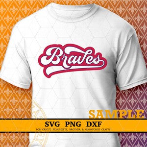 Braves Svg, Retro Braves Png, Baseball Svg, Baseball Team Svg, Baseball ...