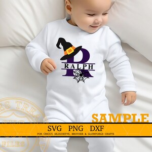 Halloween Font Svg, Split Monogram Alphabet Letters, Witch Hat Spider ...