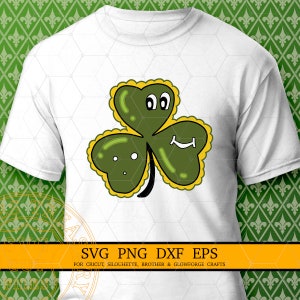 St Patricks Day Cartoon Shamrock Svg, Hand Drawn St Patricks Day Shirt ...